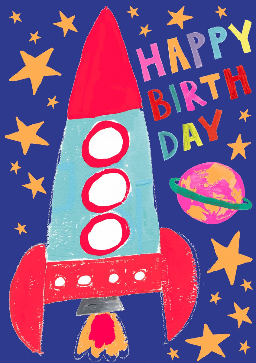 Happy Birthday Rocket card | Daisy Park