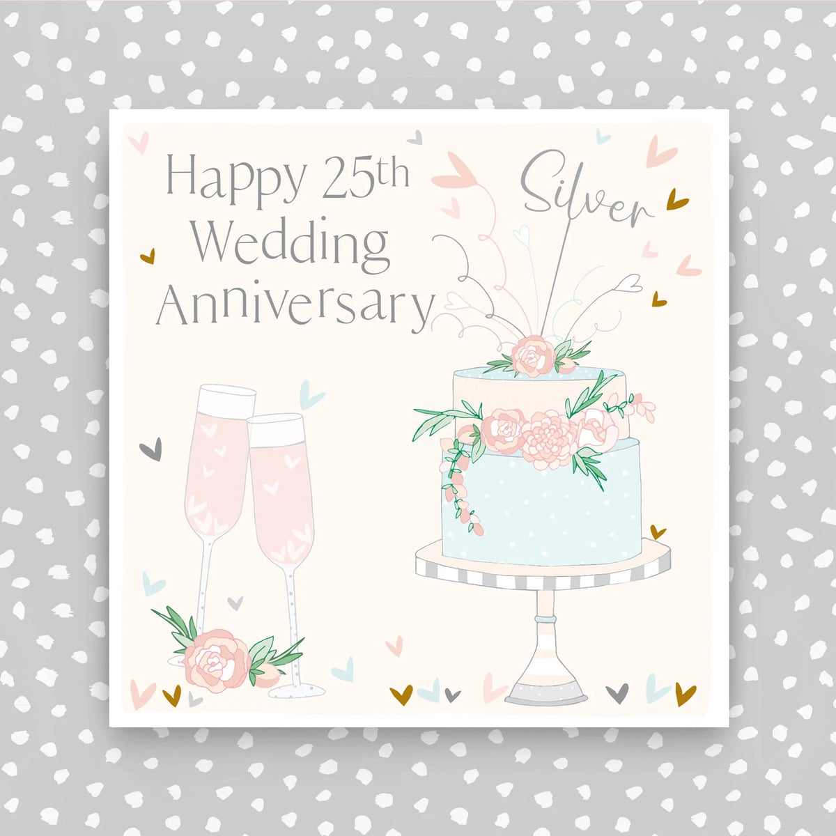 25th Wedding Anniversary card | Daisy Park