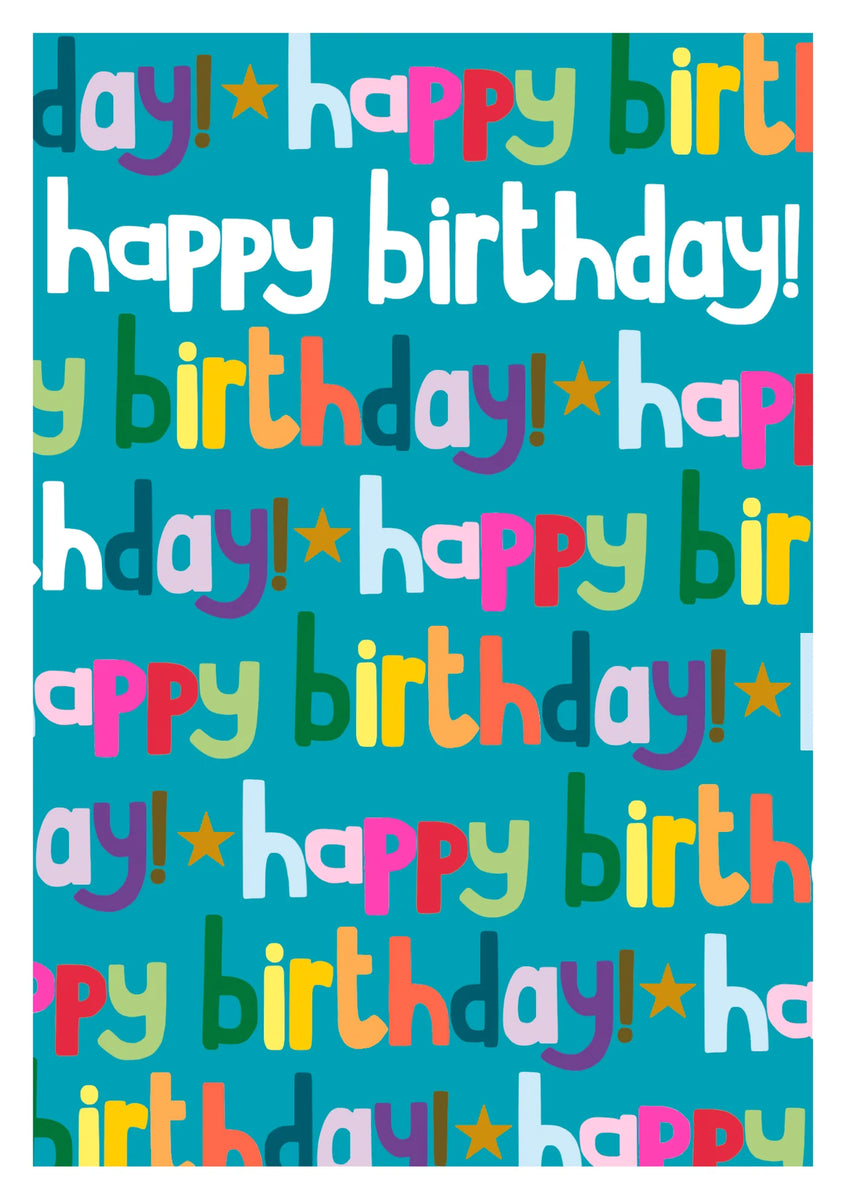 Happy Birthday repeat birthday card | Daisy Park