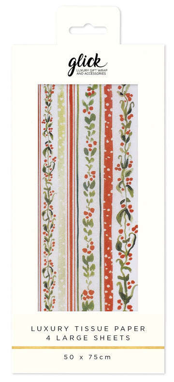 Linear Vines gold tissue paper | Daisy Park