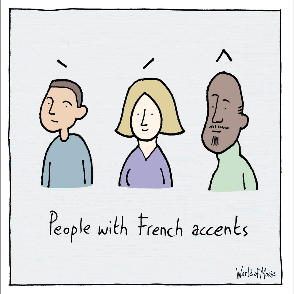 People with French accents card | Daisy Park